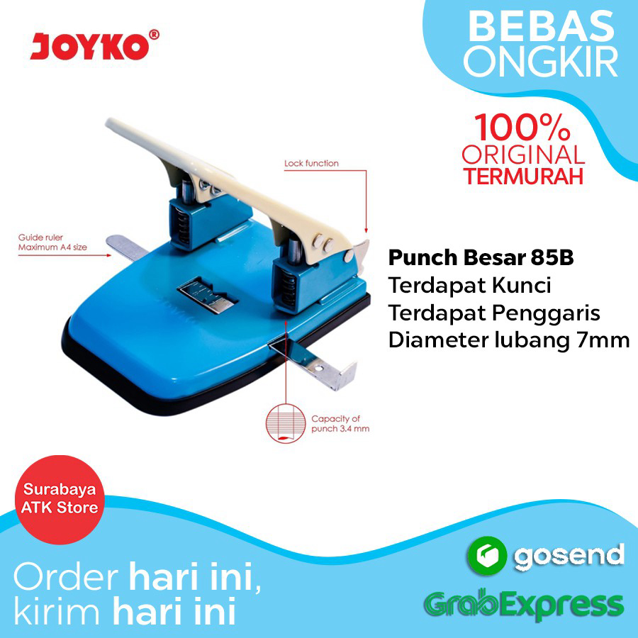 Punch Besar Joyko 85B Pembolong Kertas Plong Plongan | Lazada Indonesia