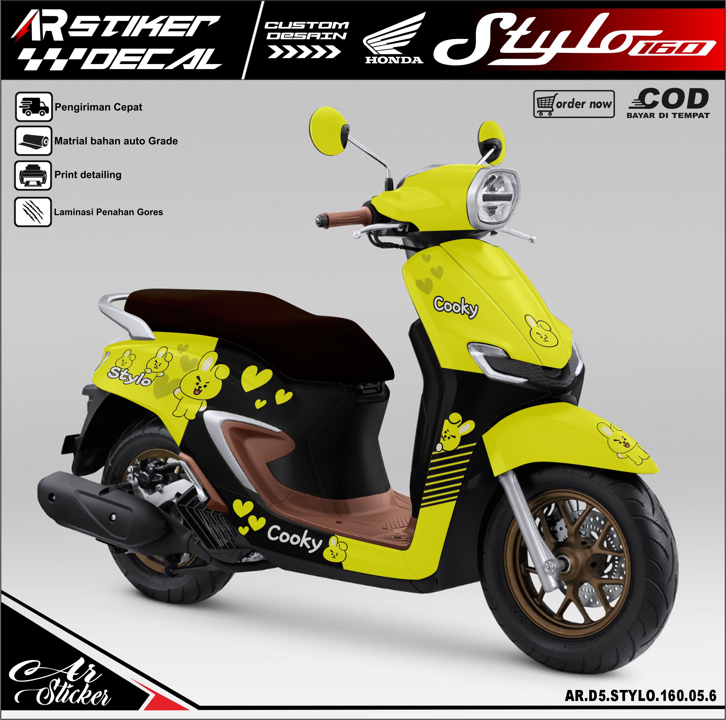 Stiker Dekal Motor Honda Stylo Fullbody Sticker Decal Full body Stylo ...