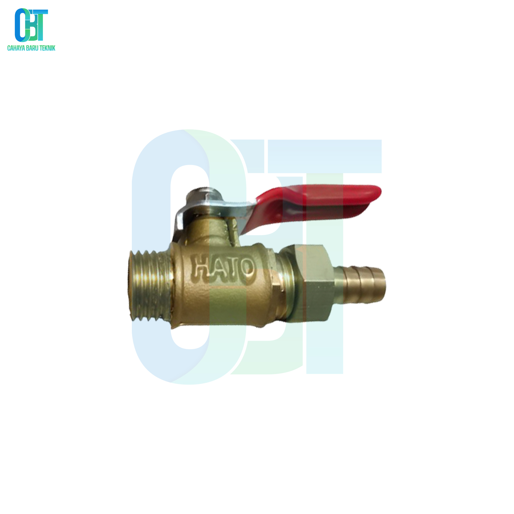 Kran angin 1/4" Hato keran gas keran compresor kuningan ball valve ...