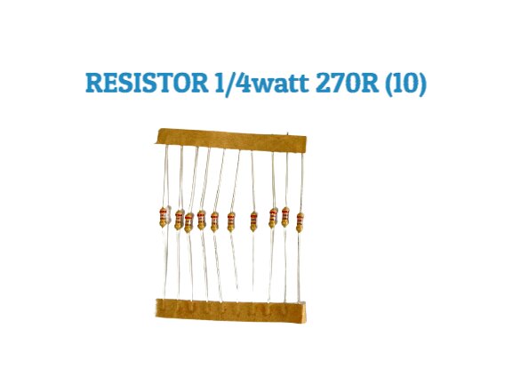 RESISTOR 1/4watt 270R OHM (10) | Lazada Indonesia