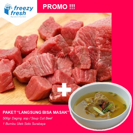 FREEZY FRESH Daging sop dan Bumbu Soto Daging Surabaya | Lazada Indonesia