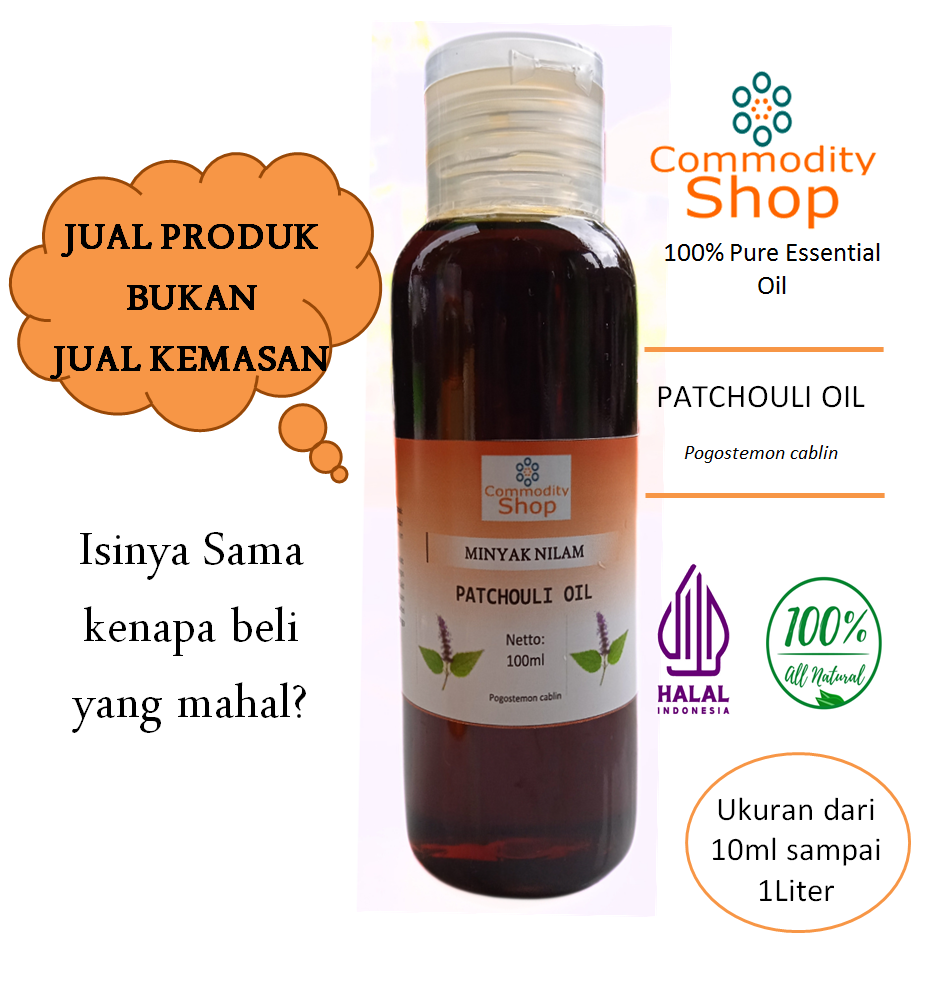 Minyak Nilam Murni Ukuran 1 Liter sampai 10ml | Lazada Indonesia