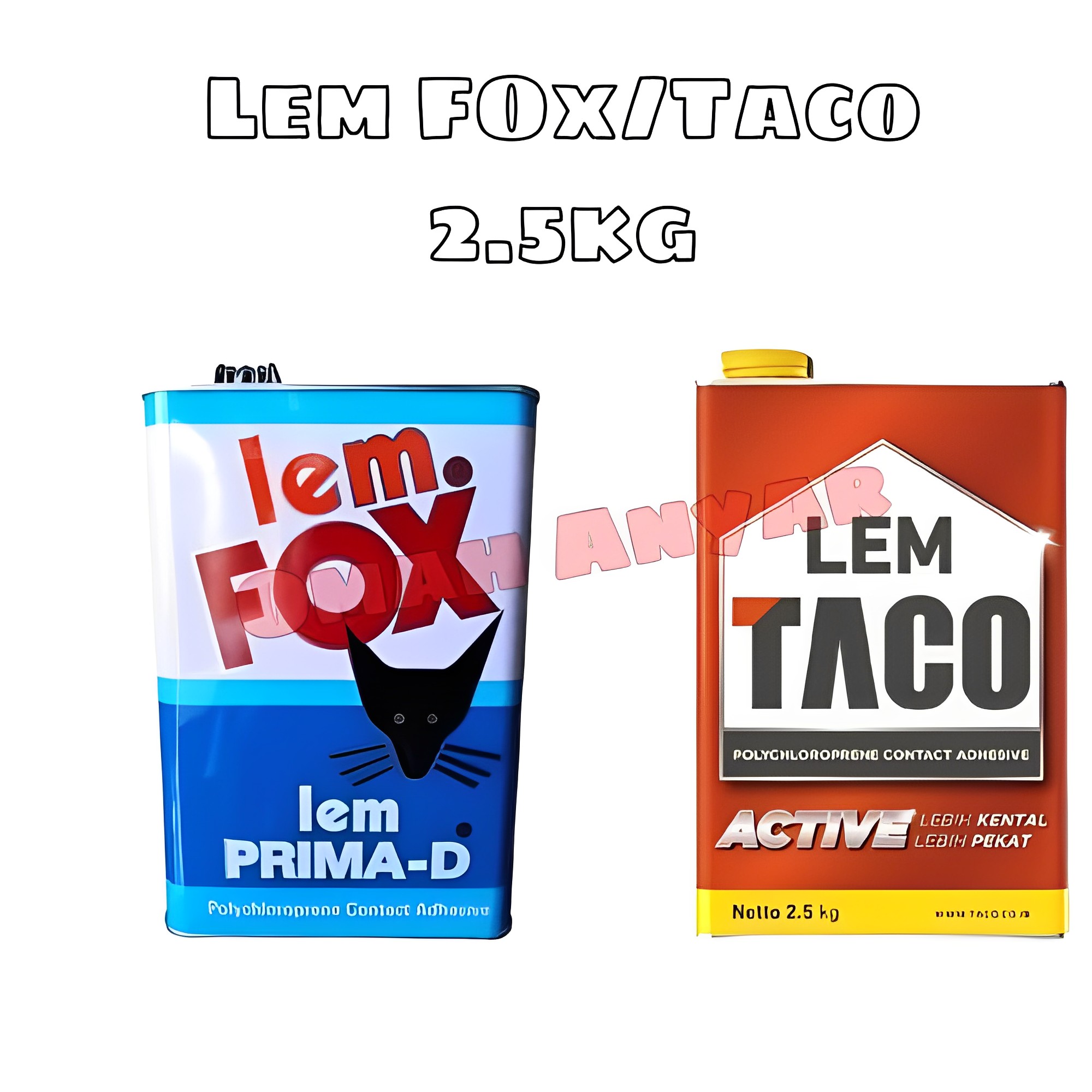 Lem Fox, Lem Taco HPL Kayu Kuning Prima D 2,5kg | Lazada Indonesia