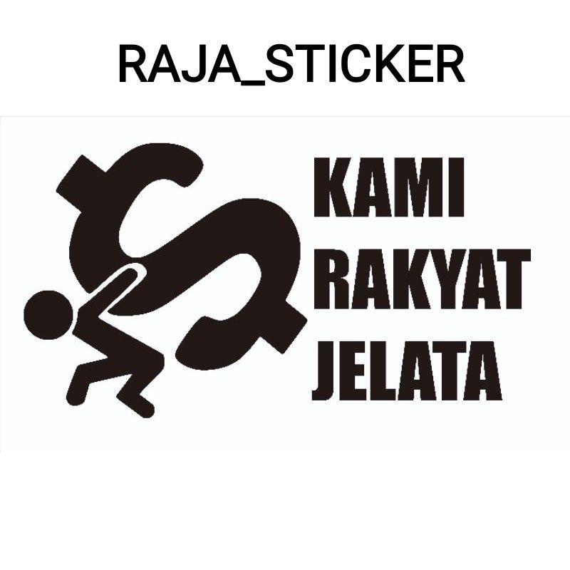 STIKER RAKYAT JELATA ATAU MOTOR RAKYAT JELATA | Lazada Indonesia