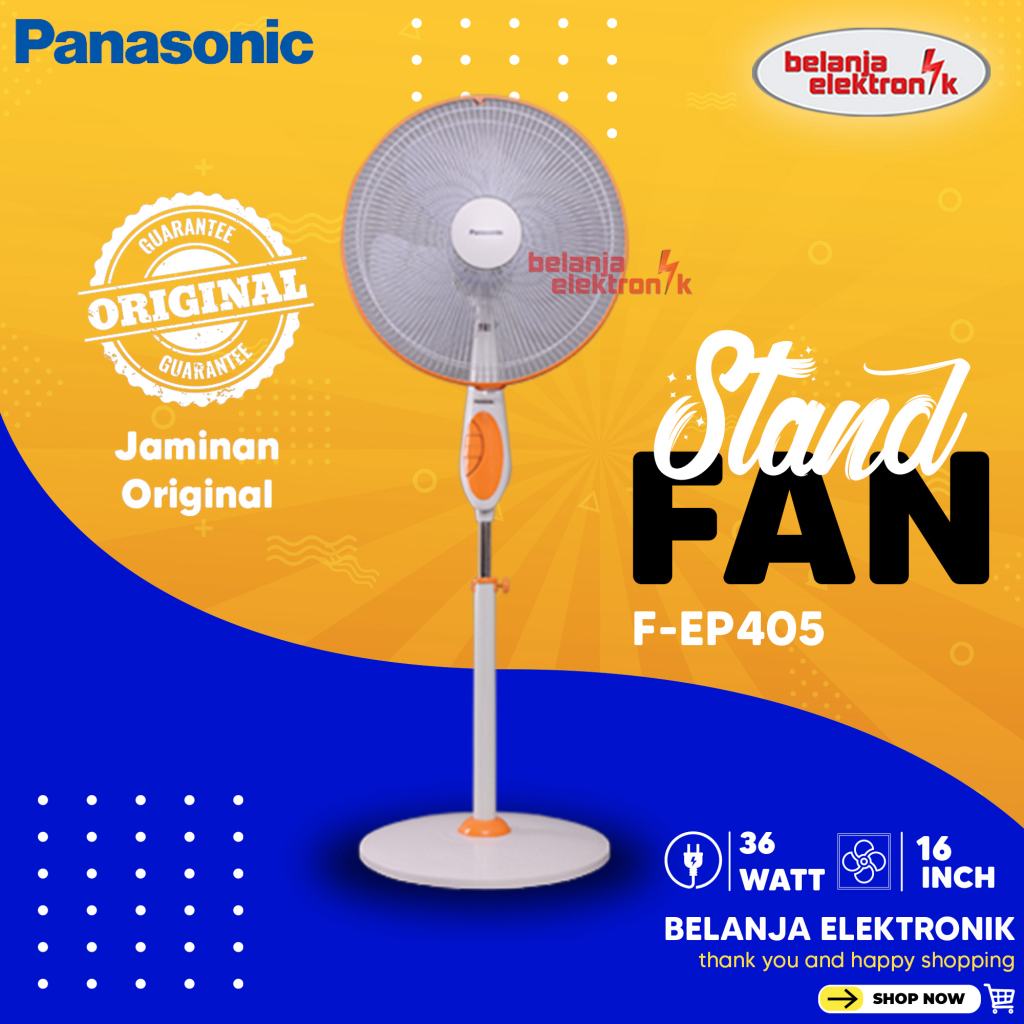 KIPAS ANGIN PANASONIC F-EP405 STAND FAN 16 INCH | Lazada Indonesia