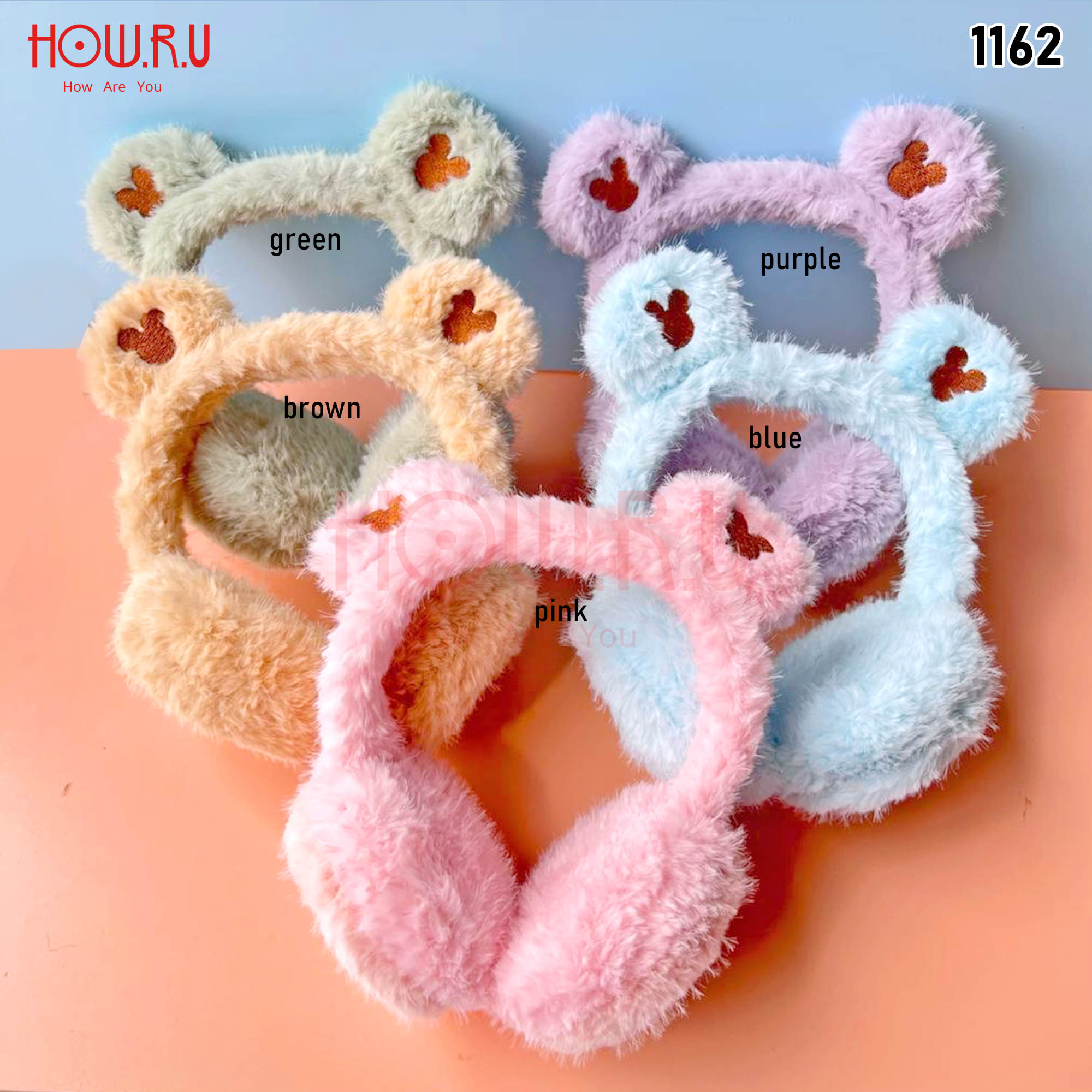 HOW.R.U | Ear Muff Bear Ear Bordir Mickey Lucu / Penutup Telinga Anti ...