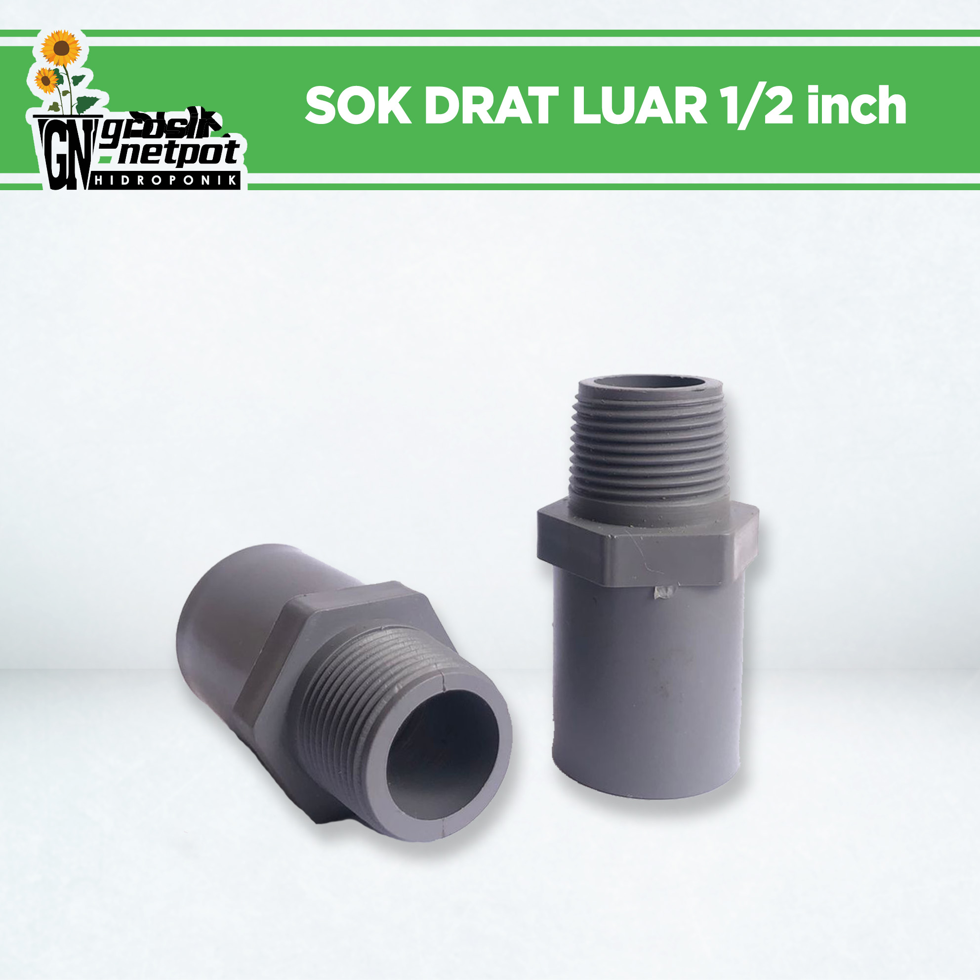 Sok Drat Luar SDL 1/2 inch Fitting Pipa Paralon PVC / Socket / Valve Socket | Lazada Indonesia