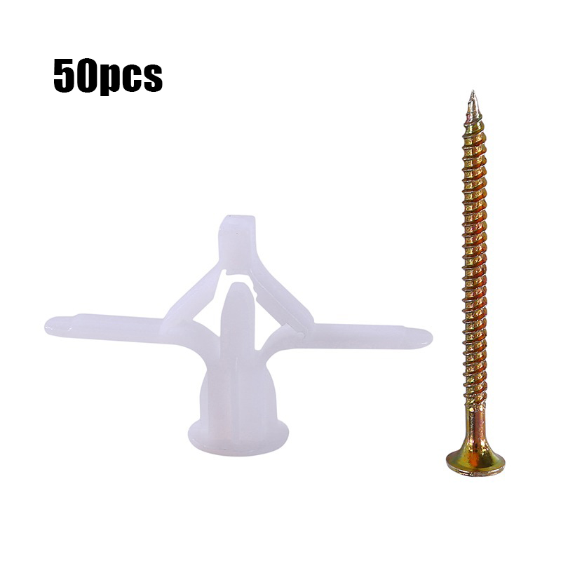 50pcs Toggle Gypsum/Pengunci Sekrup Gypsum/Pengencang Skrup Gypsum ...