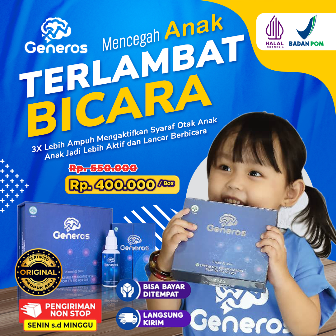 Generos – Multivitamin Mempercepat Kemampuan Anak Bicara dan ...
