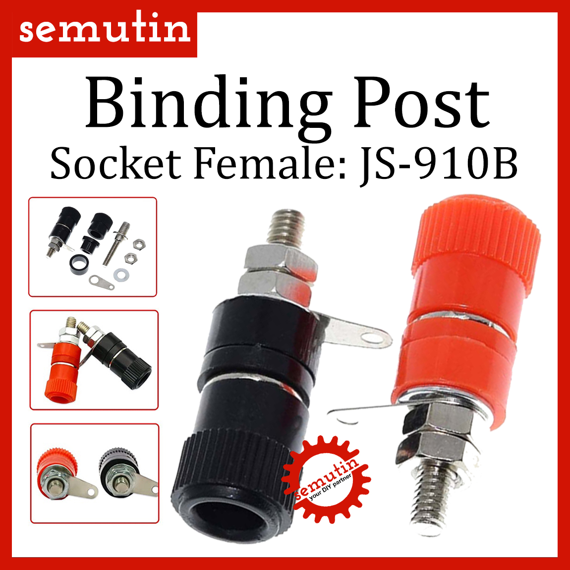 Binding Post Banana Socket Female JS-910B / Bending Biding Plug Jack ...