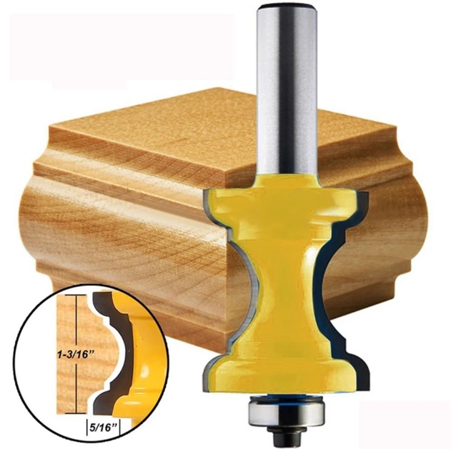Mata Profil Router Molding Bullnose untuk list meja lemari shank 1/2 ...