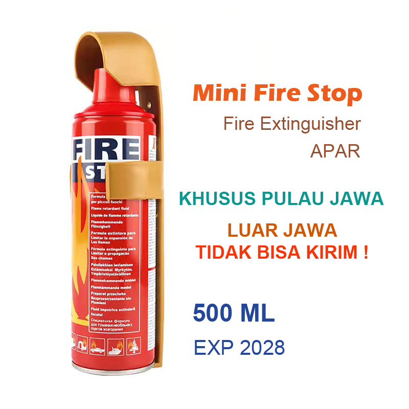 Alat Pemadam Api Kebakaran APAR Mini Fire Stop Extinguisher Mobil 0.5L ...