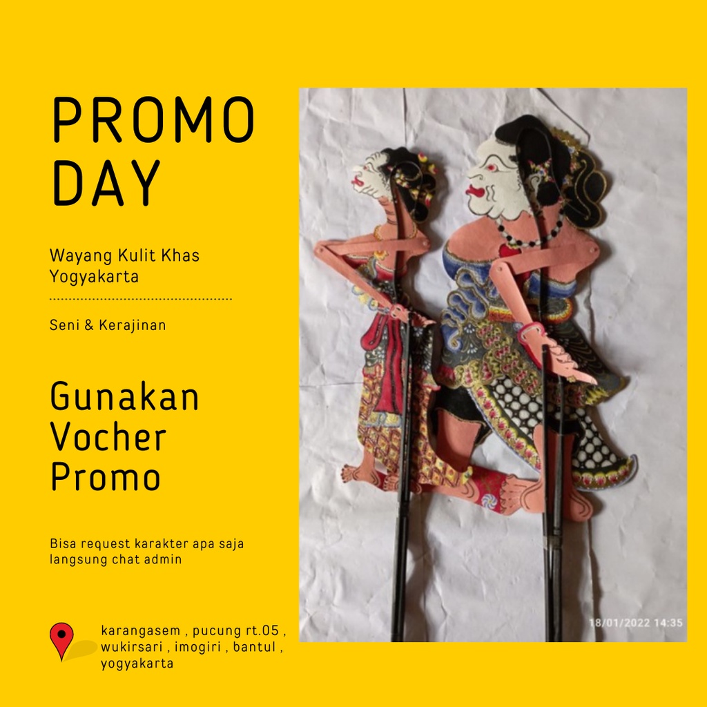 Wayang Kulit Sapi ASLI Limbuk Cangik Alusan Ukuran Standar Dalang ...