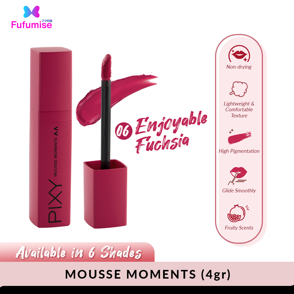 PIXY Mousse Moments Series | Lip Mousse | Lip Velvet Cream | Tahan Lama | Formula Ringan ...