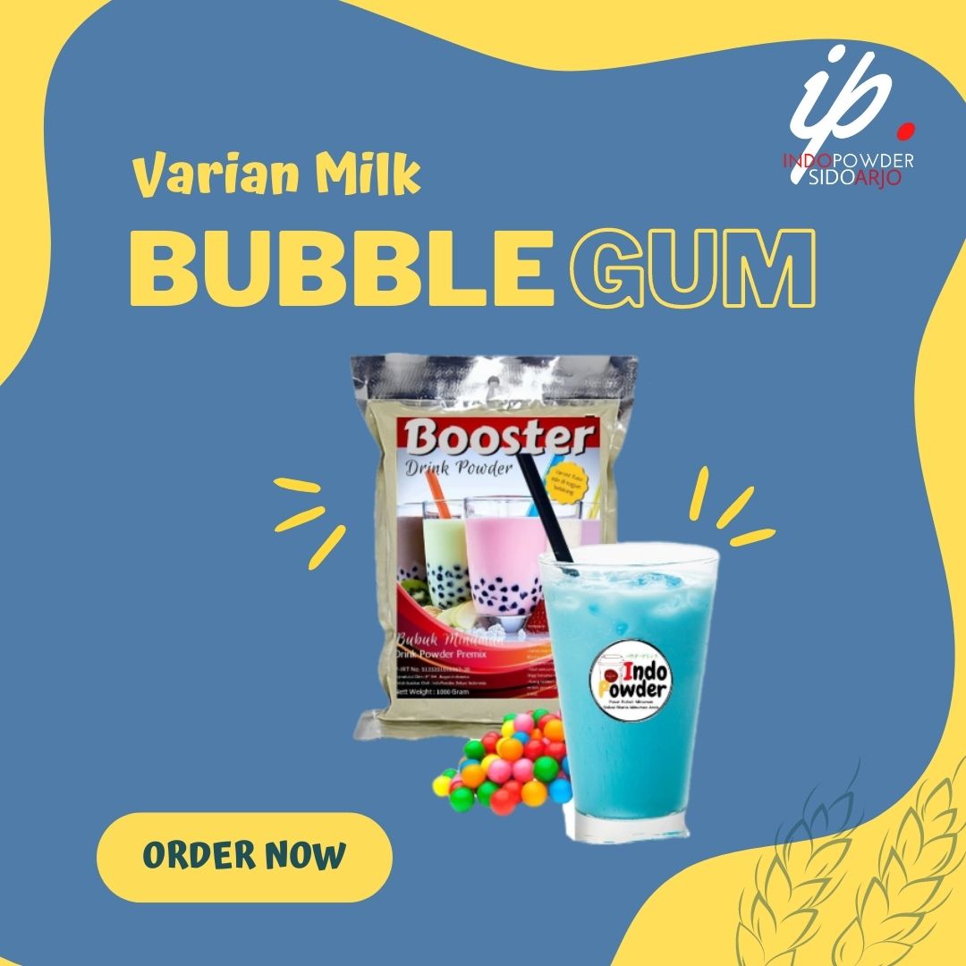 Bubuk Minuman Bubble Gum/Booster/Indopowder/Bubuk Bubble Gum 1Kg/Bubble ...