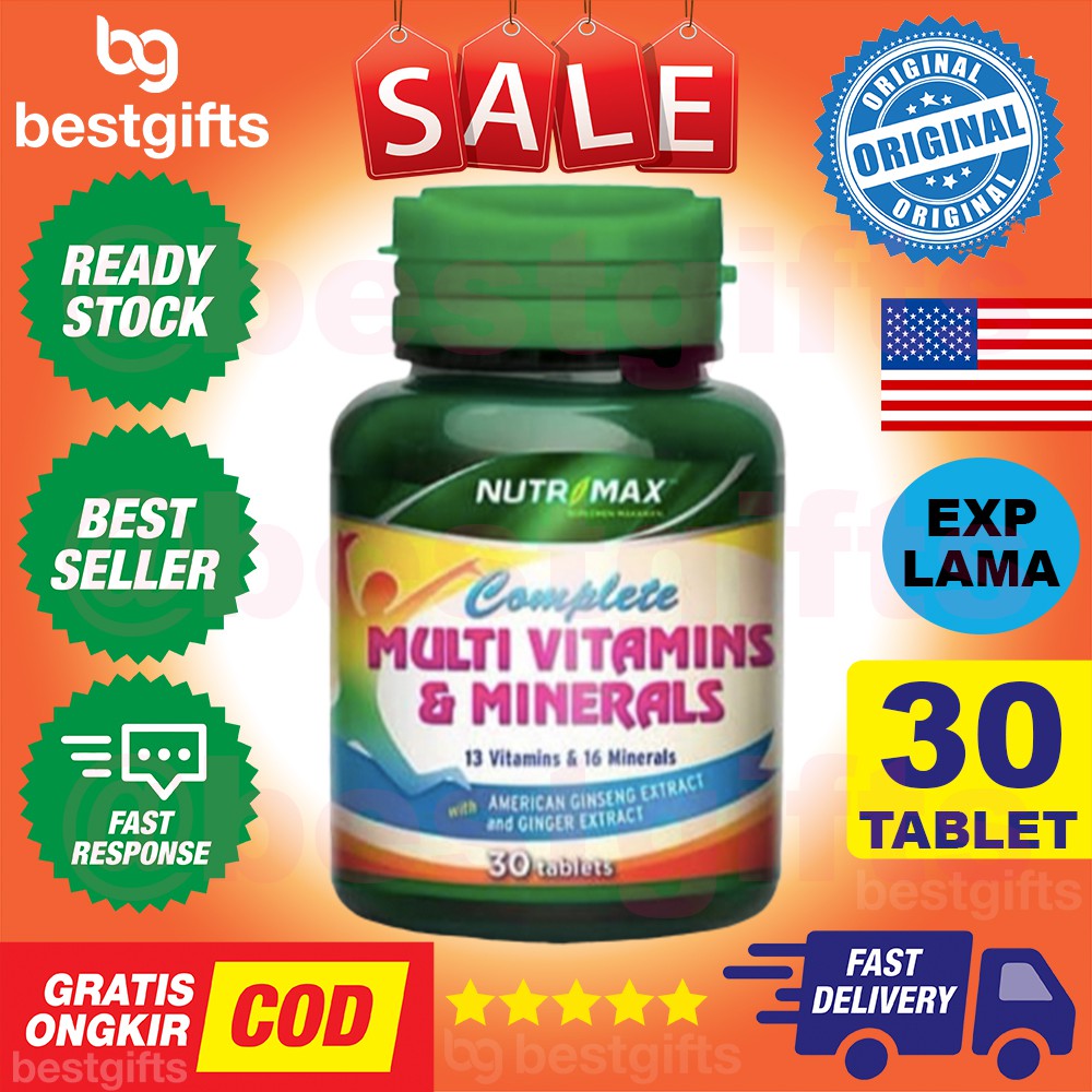 NUTRIMAX COMPLETE MULTIVITAMINS MINERALS MULTIVITAMIN MULTI VITAMIN ...