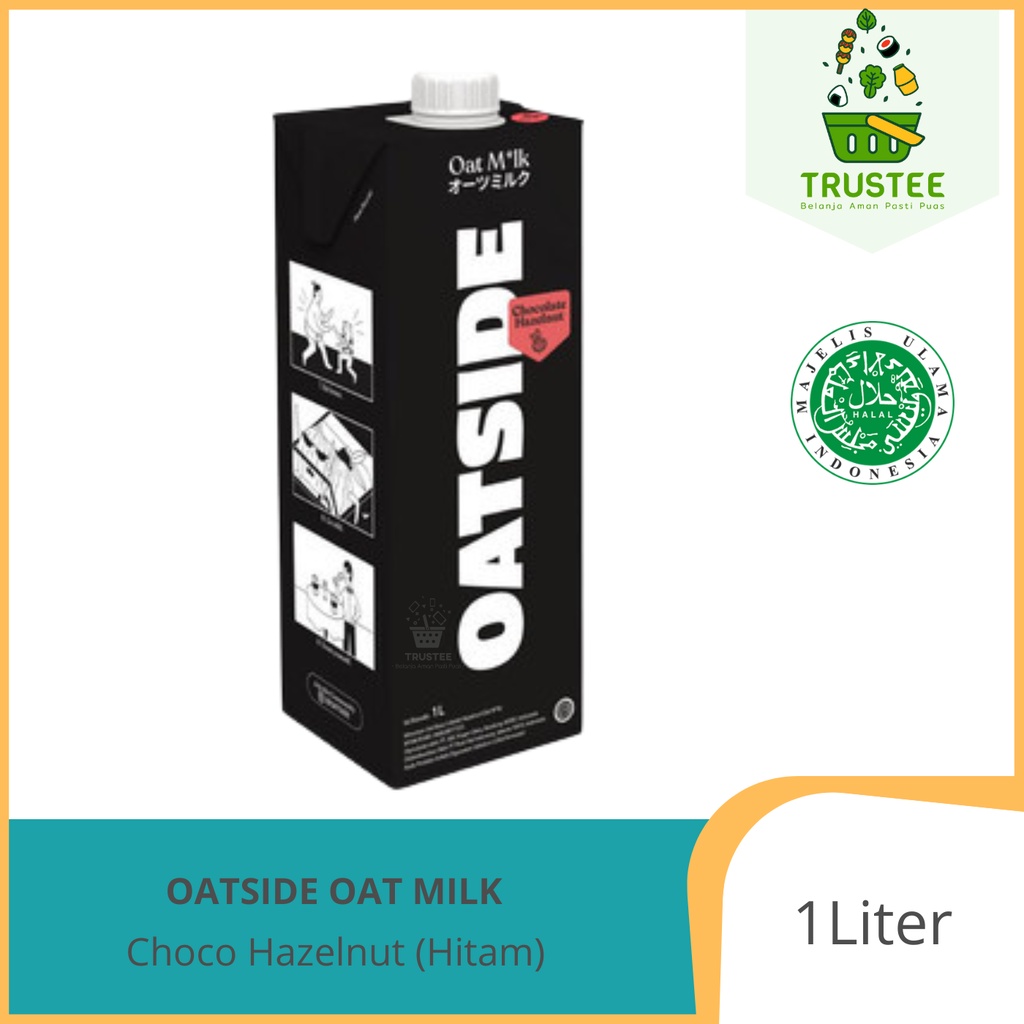 OATSIDE Susu Oat Milk 1L Choco Hazelnut - Minuman Plant based Vegan ...