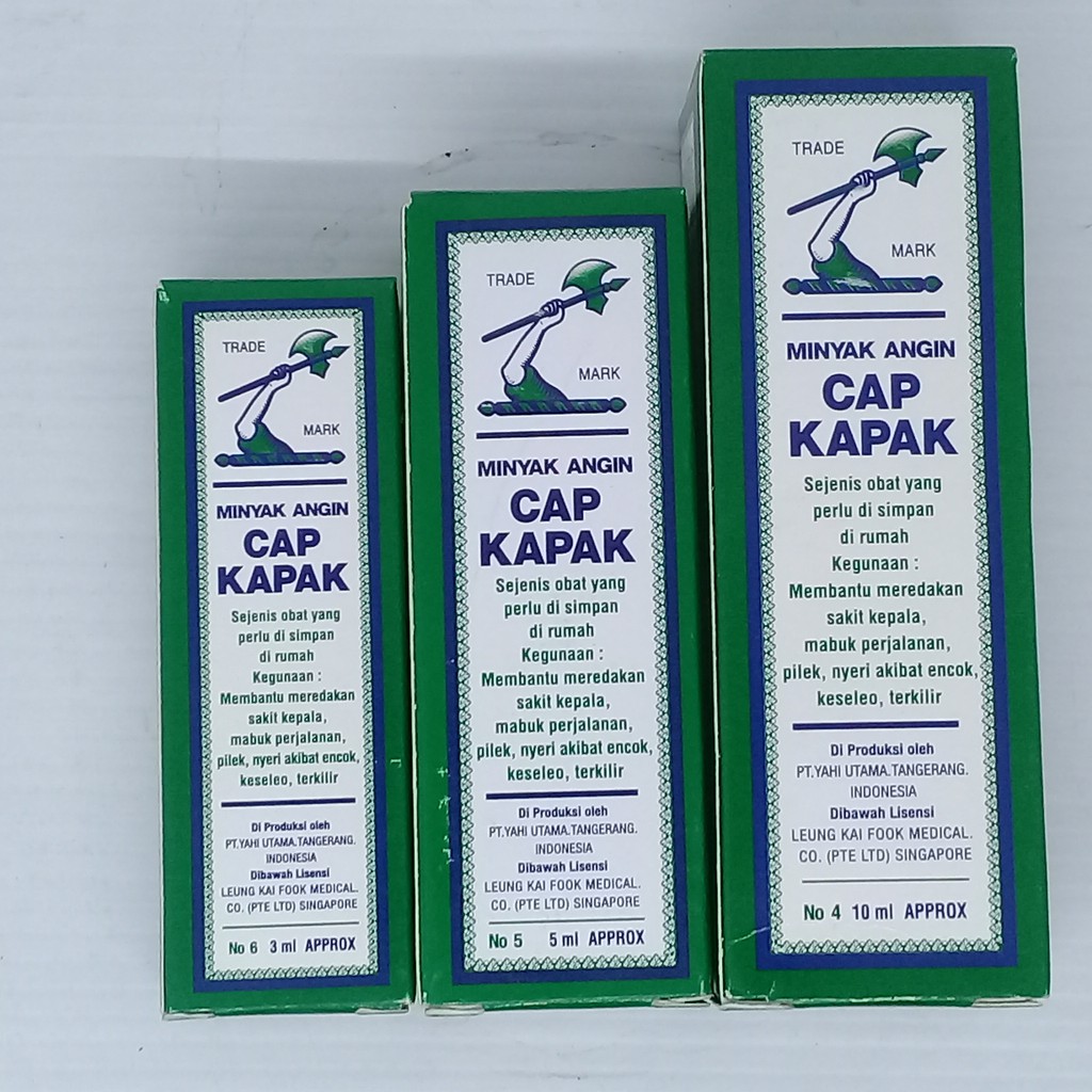 Minyak Angin Cap Kapak 3 ml / 5 ml / 10 ml | Lazada Indonesia