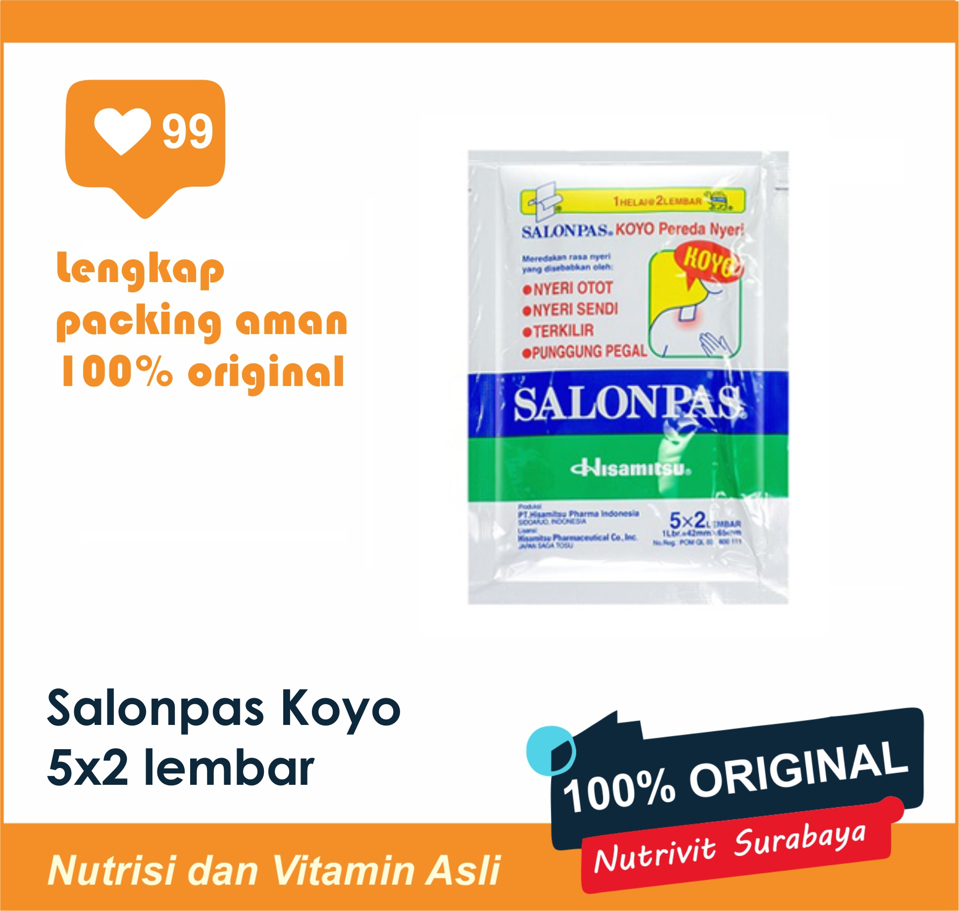 KOYO SALONPAS BIRU 10'S | Lazada Indonesia