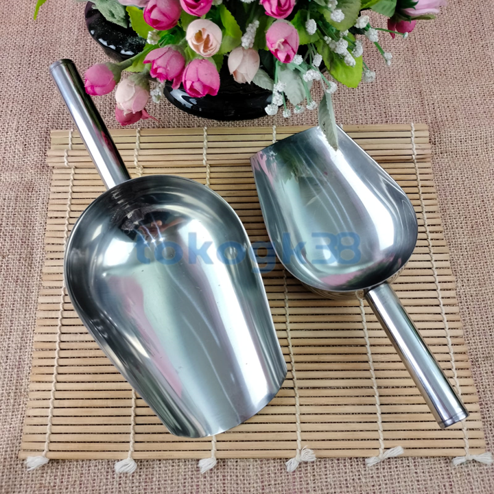 Sendok Sekop Es Batu / Gula / Tepung Stainless | Lazada Indonesia