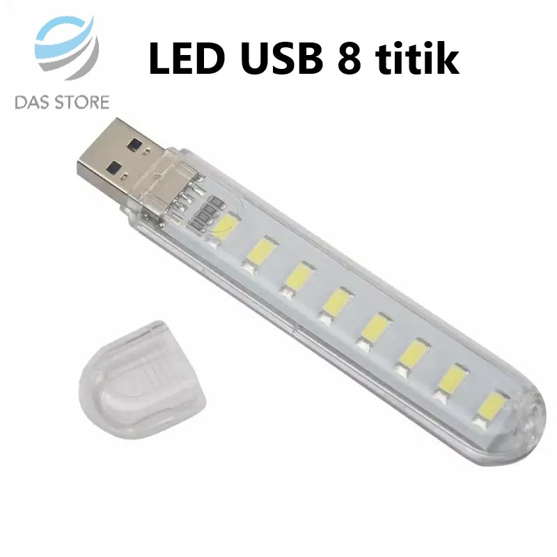 Lampu usb stick Lampu led model lurus super terang model 8 titik ...