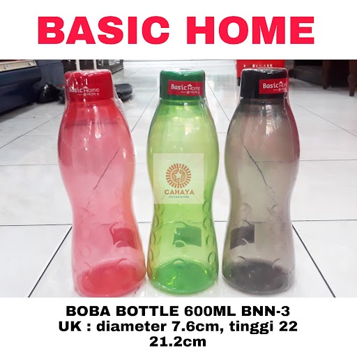 Boba Bottle 600ml BNN-3 BASIC HOME/ Tumbler Botol Minum/ BOtol Bekal ...