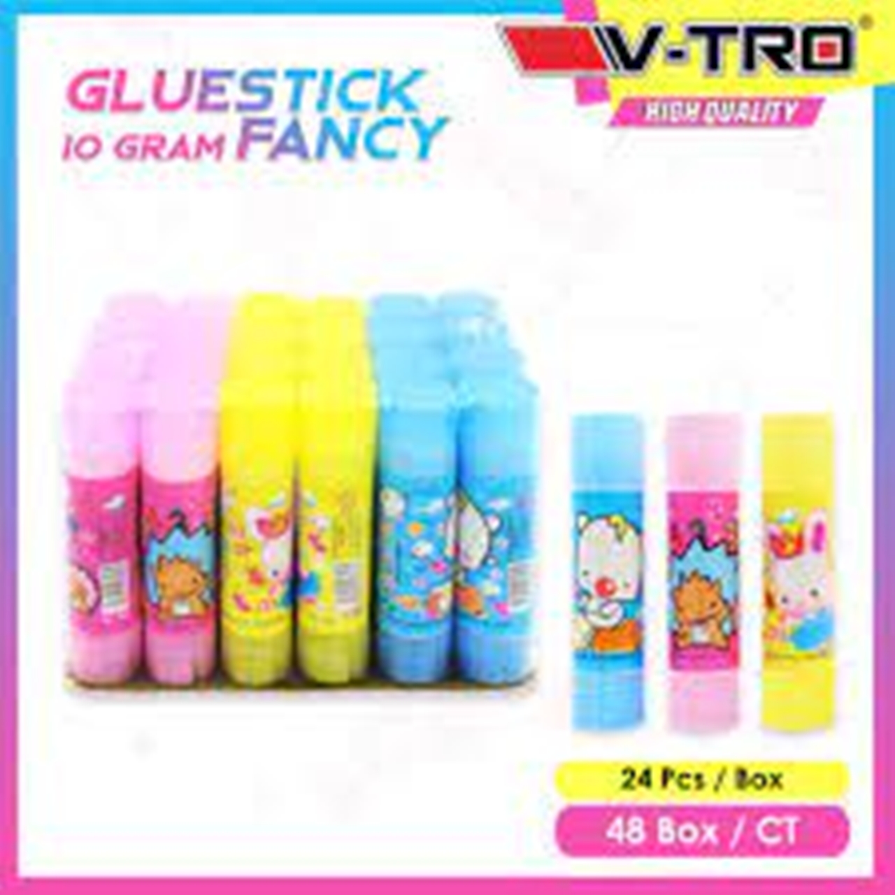 Lem Kertas Lem Stick Lem Putar Glue Stick Fancy AMAN BEBAS TOXIC ...