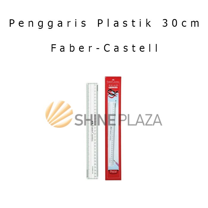 Penggaris Plastik Faber-Castell 30cm - Plastic Ruler 30 cm | Lazada ...