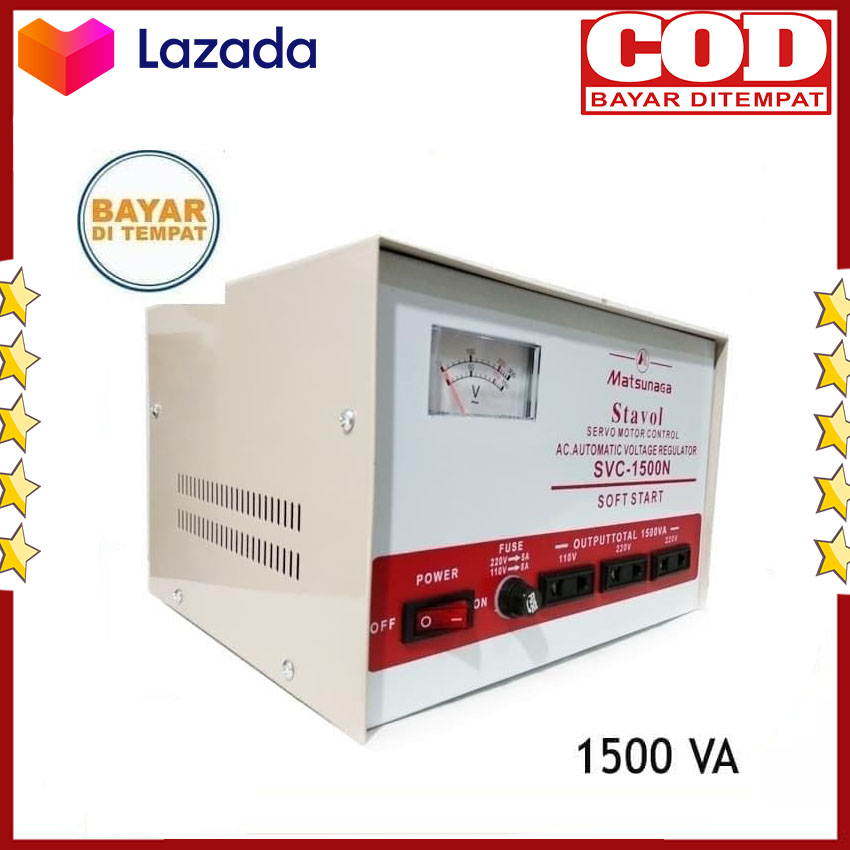 Stabilizer Listrik 1500 Watt Matsunaga Stabiliser Stavolt 1500watt ...
