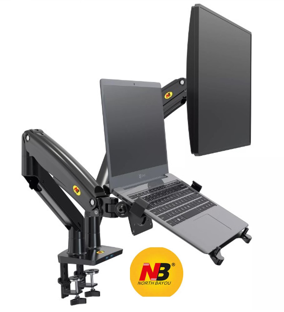Bracket Monitor 17 sampai 27 inch NB F160 Dan Tray holder Laptop NBFP2 ...