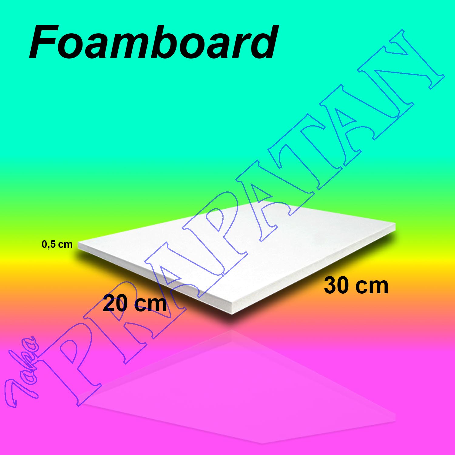 Foamboard / polyfoam 5 mm - 20x30 cm | Lazada Indonesia