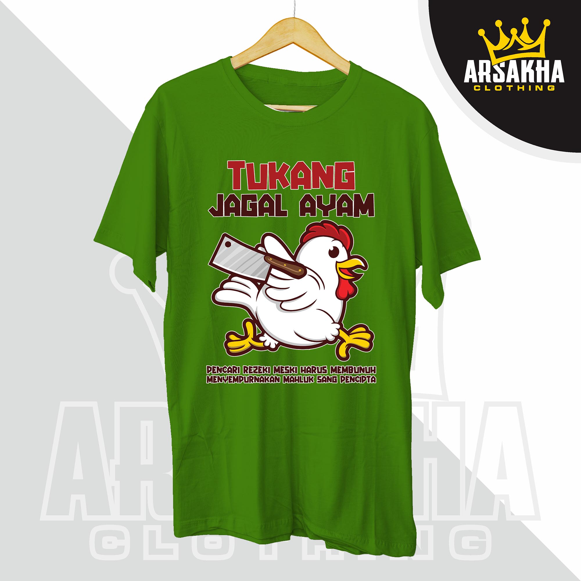 Kaos Distro Keren TUKANG JAGAL AYAM UNIK V3 Arsakha Clothing | Lazada ...