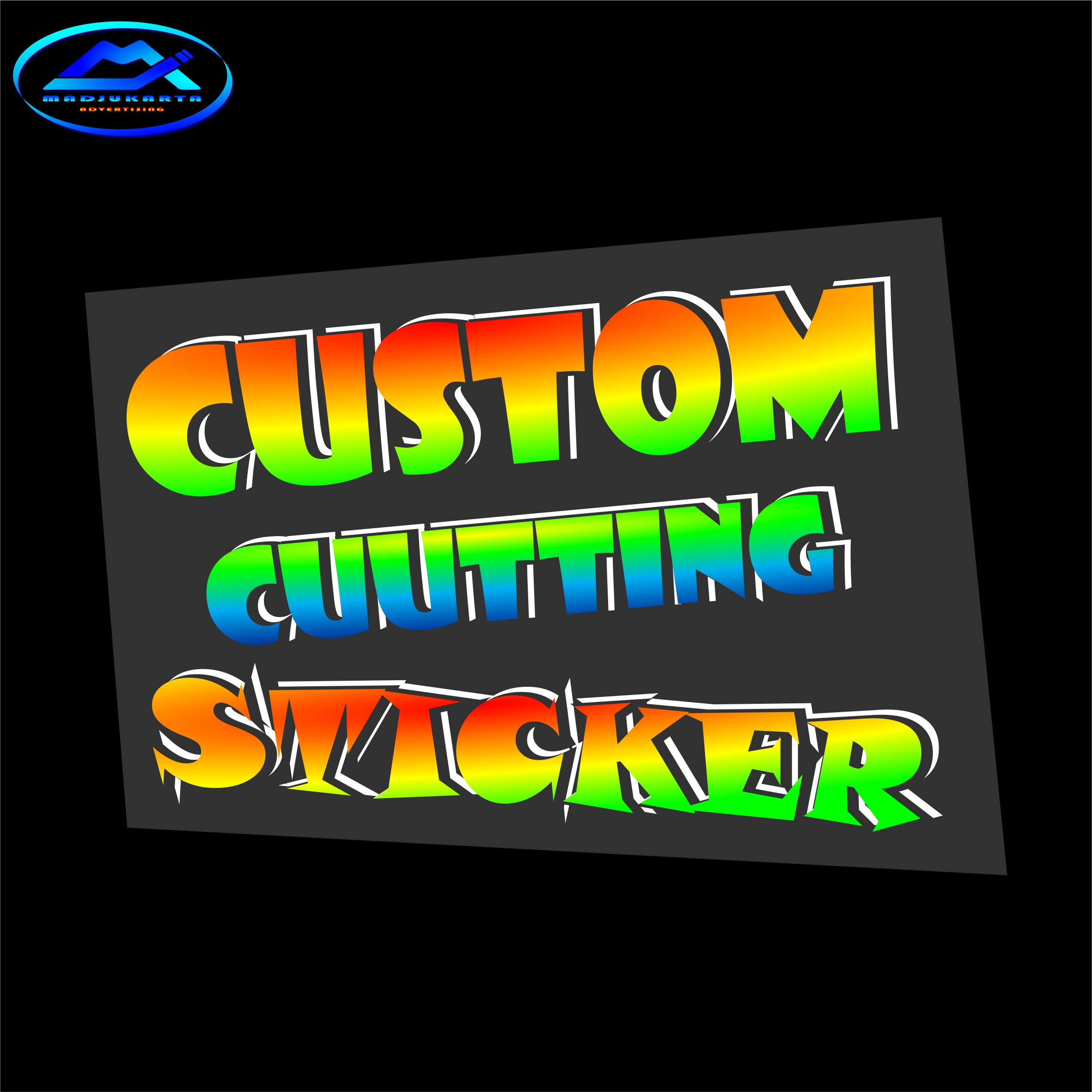 CUTTING STICKER CUSTOM BERKUALITAS CUSTOM DESIGN CUSTOM STICKER LOGO ...