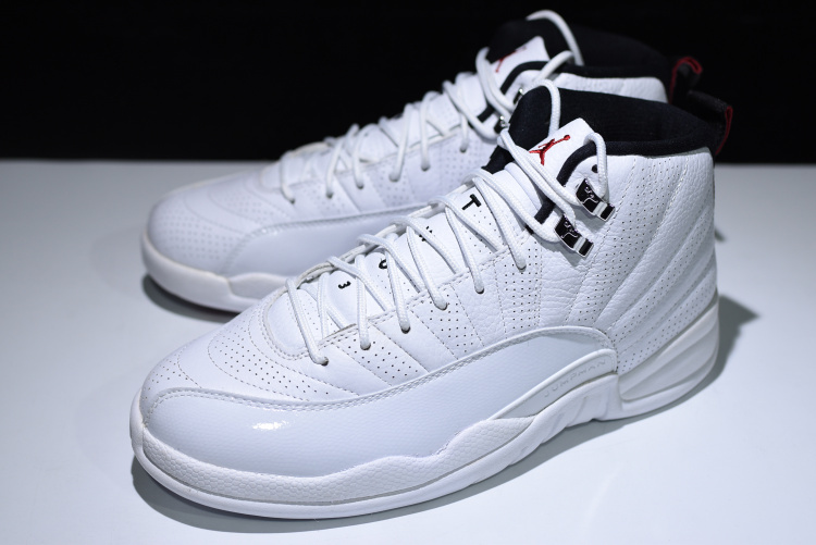 Nikesˉ Air jordanˉ Aj 12 Retro “Rising Sun” White/Varsity Red-Black ...