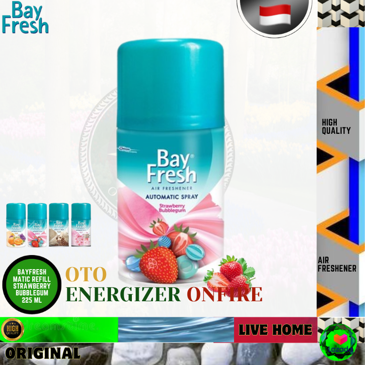 Bayfresh Matic Spray Strawberry Bubble Gum 225 ml - Air Freshener ...
