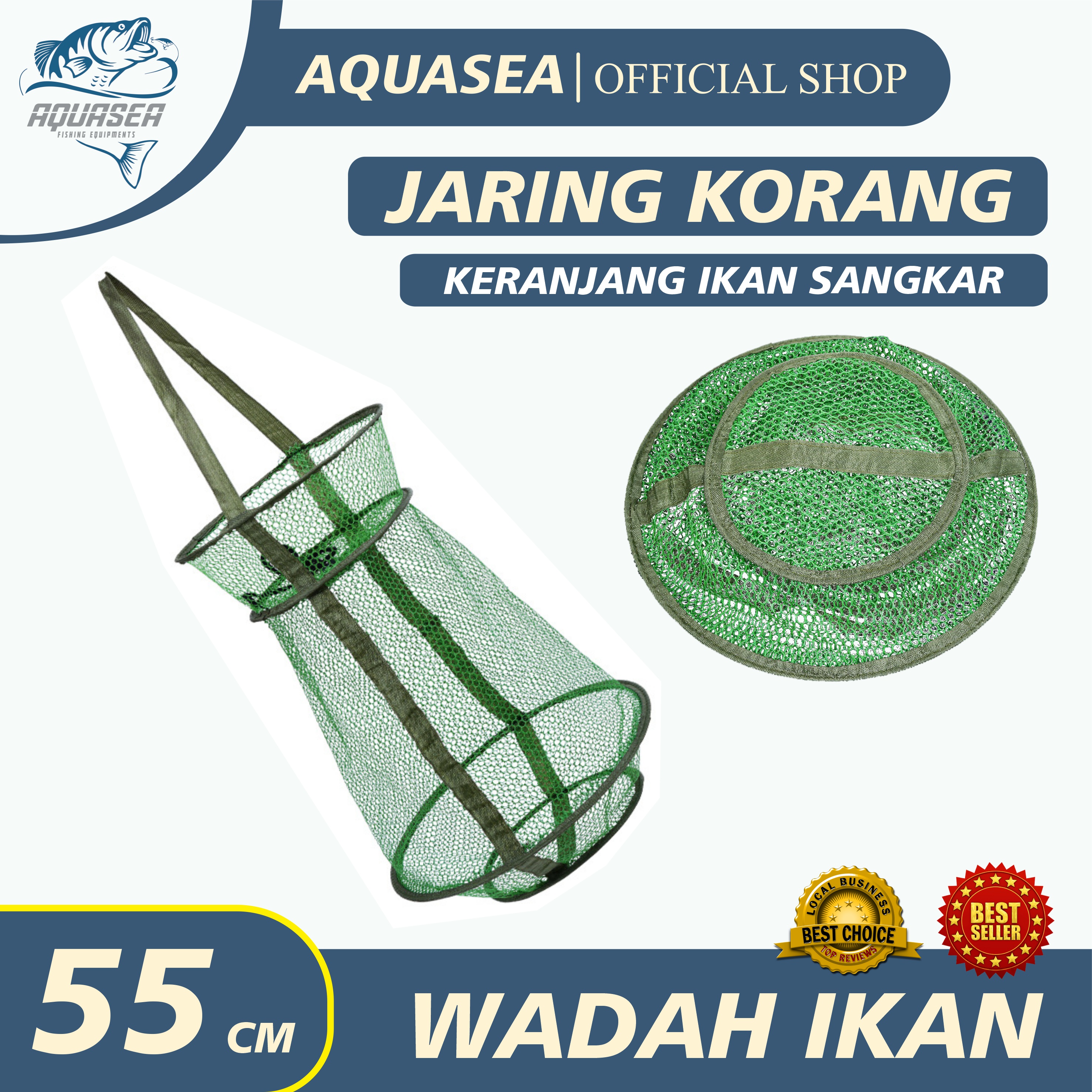 AQUASEA --Korang Pancing Ikan Nilon/Koja Waring Udang Ikan Lobster ...