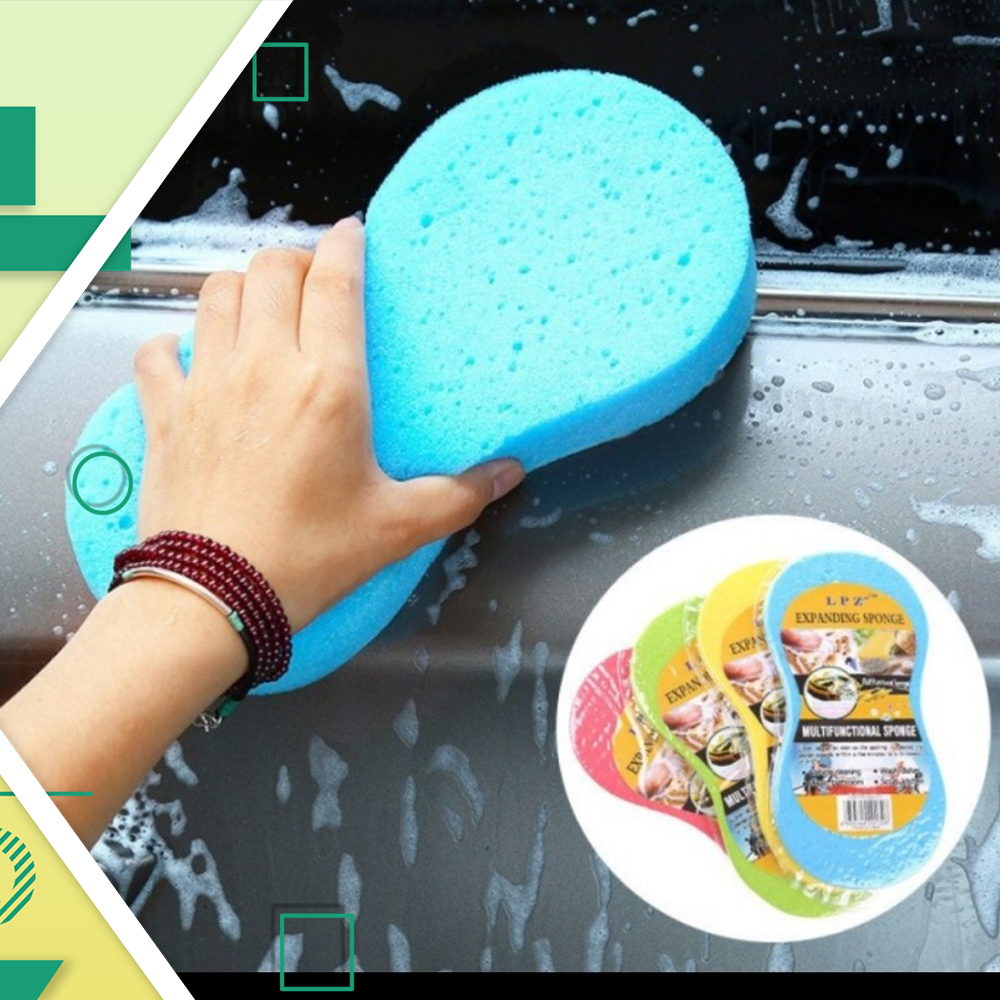 Spon Busa Expanding Sponge Spons Cuci Mobil Motor wash kebersihan poles ...