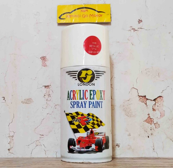 RJ LONDON SPRAY PAINT CAT SEMPROT CTM YAMAHA RED BM3-B1108 300cc ...