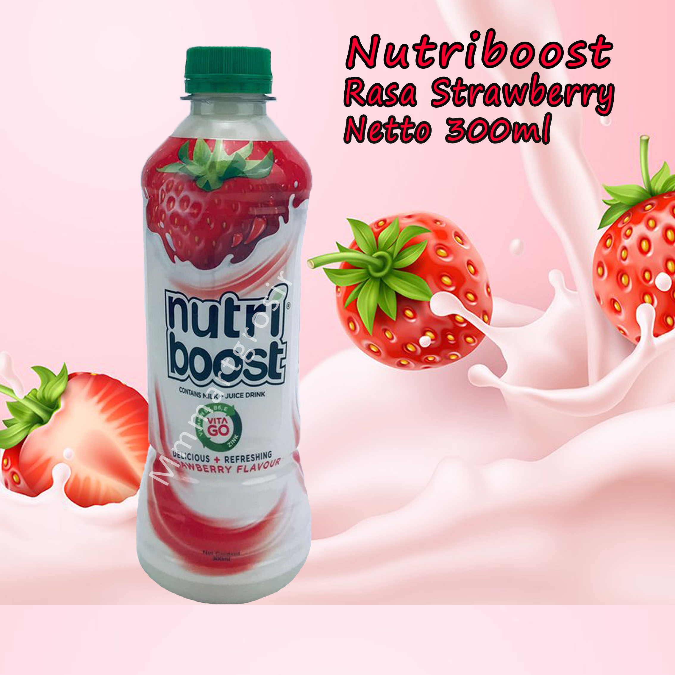 Nutriboost / Minuman Susu+Sari Buah / Rasa Strawberry / 300ml | Lazada ...