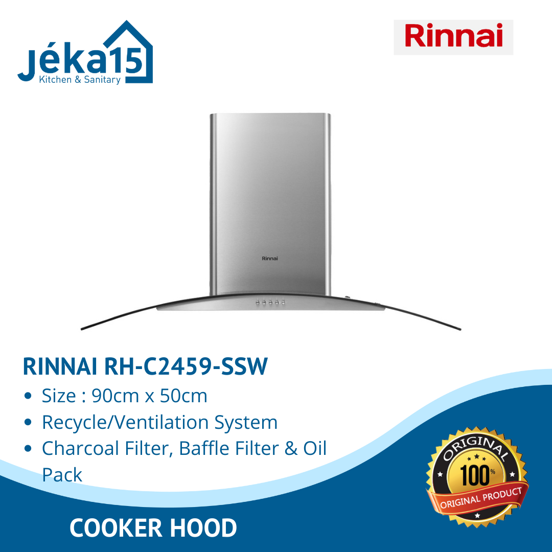 Cooker Hood 90cm Rinnai // Chimney Hood Terbaik // Rinnai RH- C2459 ...