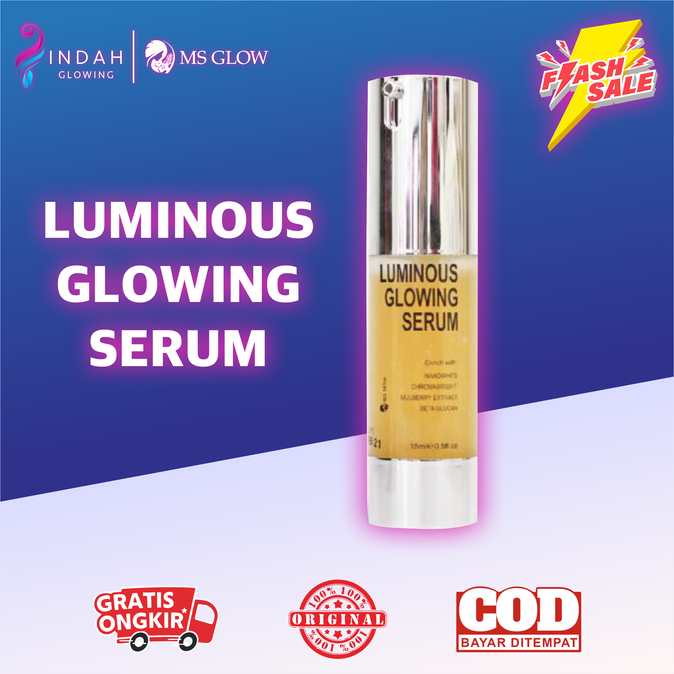 Luminous Glowing Serum Ms Glow | Lazada Indonesia