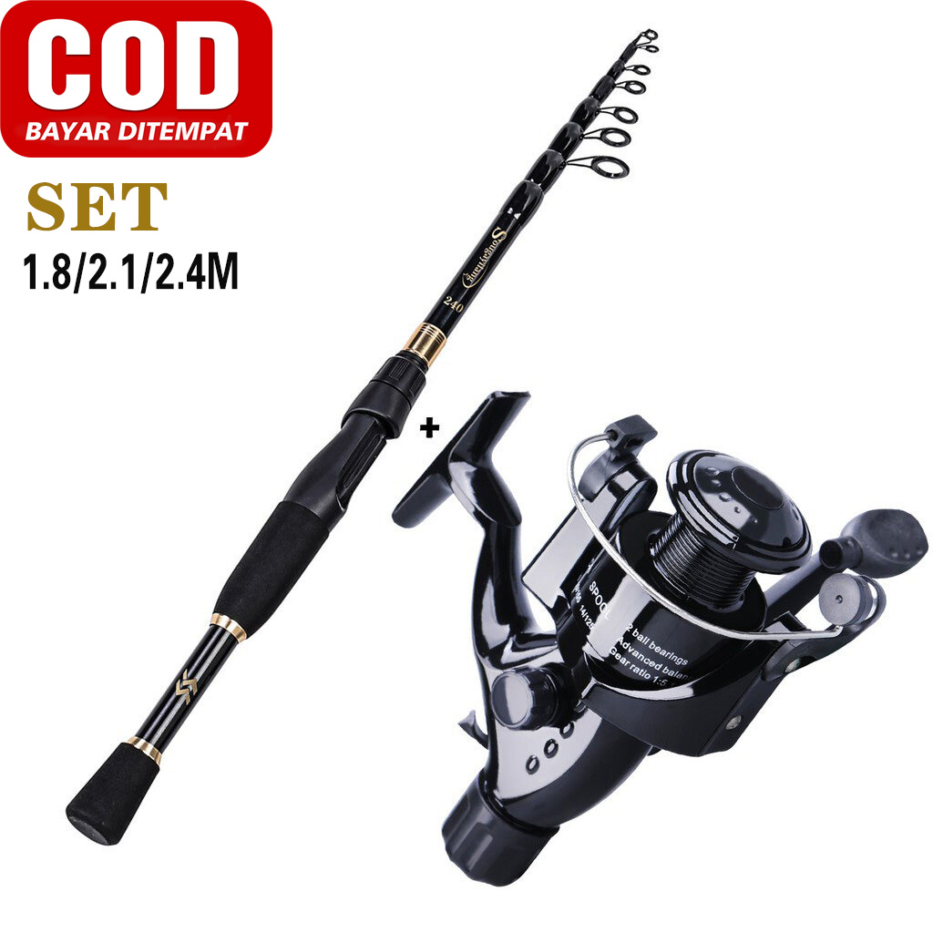 Sougayilang Set Tongkat dan Gulungan Pancing pancingan 1 set lengkap ...