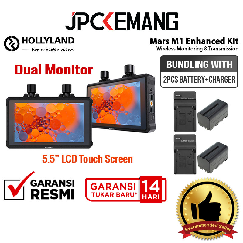Hollyland Mars M1 Enhanced Dual Monitor Wireless Transceiving M1 Duo ...