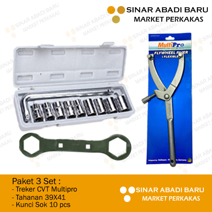 Paket Tracker Treker CVT+ Kunci Ring 39 x 41 + Kunci Shock Sok Socket ...