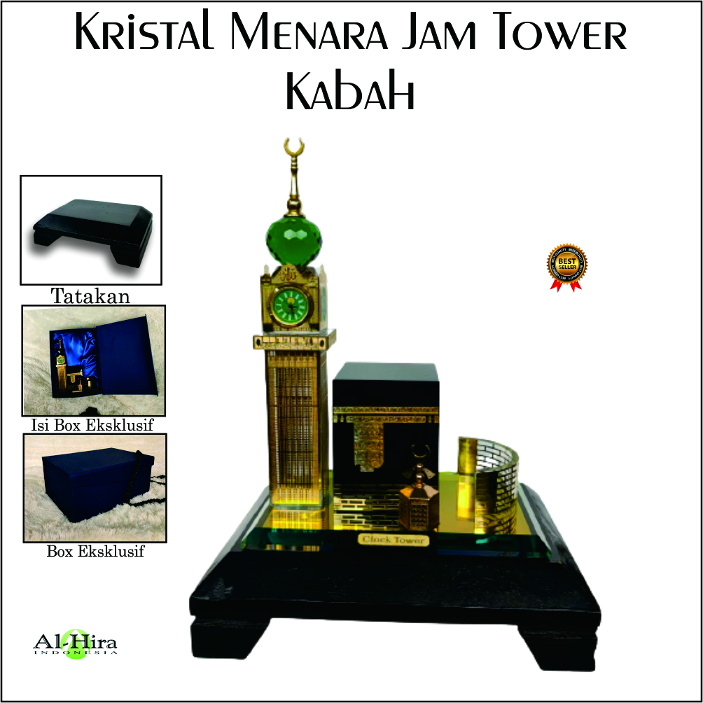 miniatur kristal jam tower kabah | Lazada Indonesia