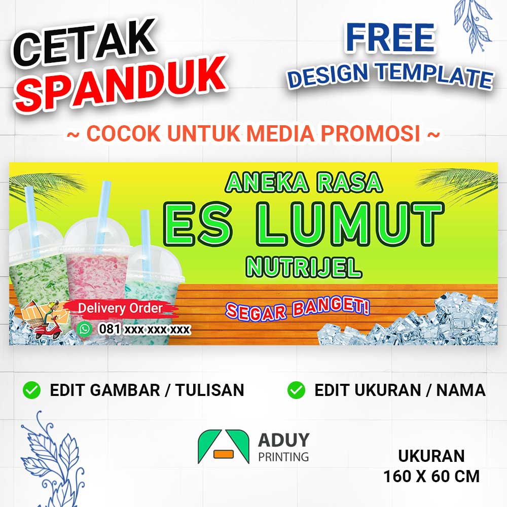 Spanduk Banner Es Lumut Minuman Kekinian Ukuran 160x60 Bisa Kustom Ukuran | Lazada Indonesia