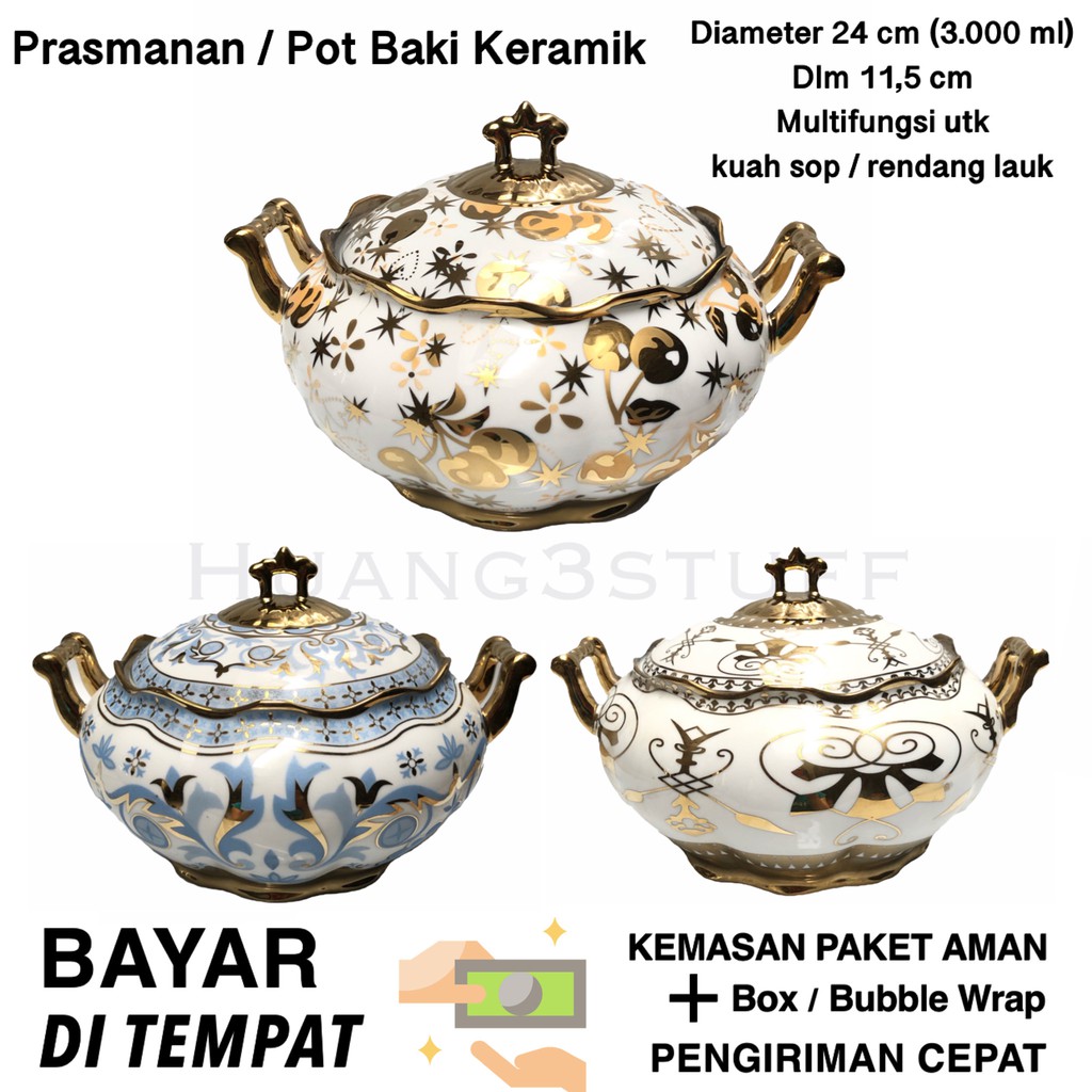 Prasmanan Keramik Bulat / Baki Tempat Lauk Keramik Bulat Prasmanan ...