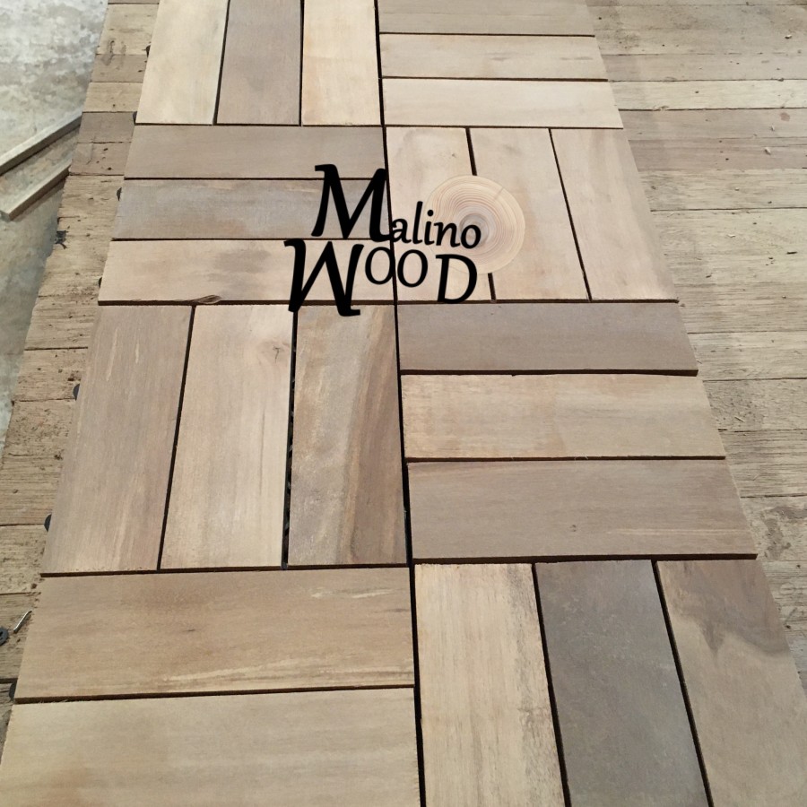 Free Ongkir Jawa Decking tile kayu ulin kebun kolam teras ukuran 30x30 ...