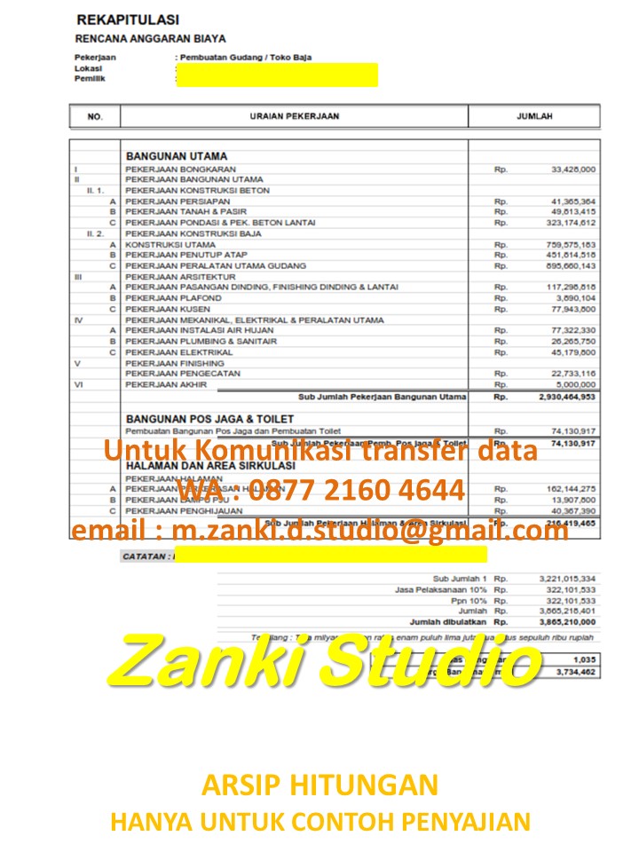 Pembuatan RAB Gudang Konstruksi Baja | Lazada Indonesia