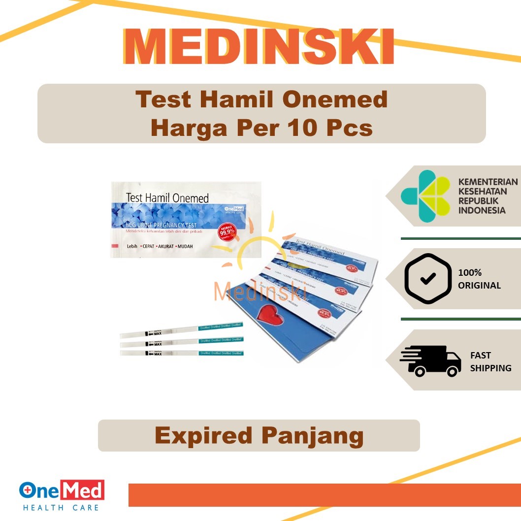 Alat Tes Kehamilan OneMed Isi 10 Pcs Test Pack Cek Hamil Testpack ...